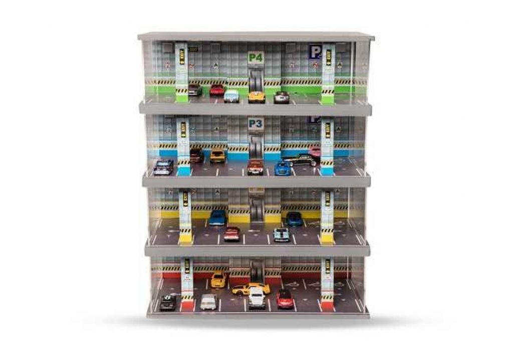 Atlantic Case 30301 Illuminated Diorama. Model Car Park 4 floor Scale ...