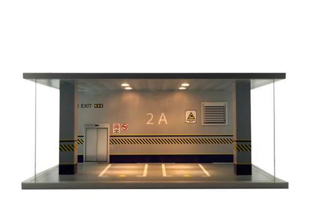 Atlantic Case 30107 Illuminated Diorama -Car Park- - atlantic-case.com