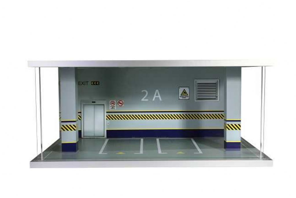 Atlantic Case 30107 Illuminated Diorama -Car Park- - atlantic-case.com